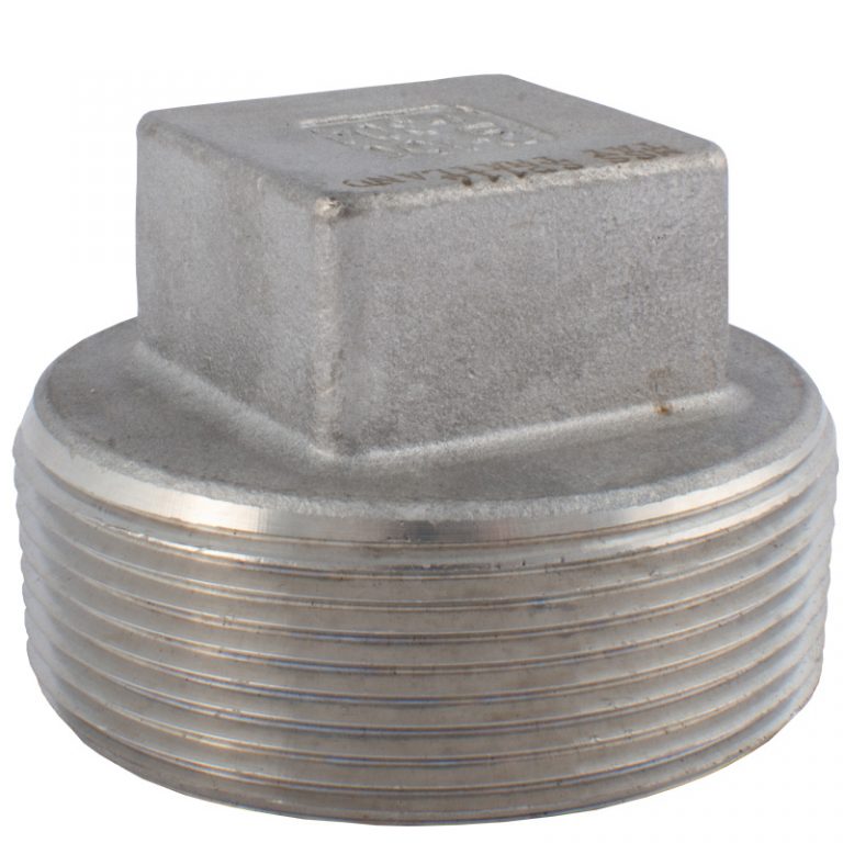Stainless Steel Square Plug Pipe Thread Fittings | Stutsmans